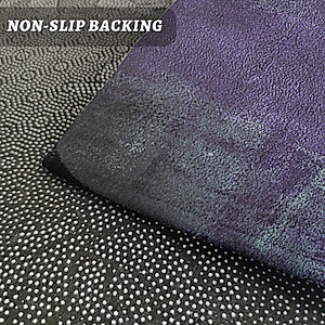 Purple Kitchen Rug, Purple Abstract Art Kitchen Rugs, Kitchen Mats for Floor, Kitchen Organization Non-Slip Kitchen Mat, Anti-Fatigue Mat Home Decor Kitchen Floor Mats, Purple Kitchen Decor Runner Rug