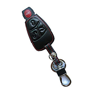 Rpkey Leather Keyless Entry Remote Control Key Fob Cover Case protector For Mercedes-Benz Class A C E S ML CLK SLK C200 E320 350 CLS IYZ3312