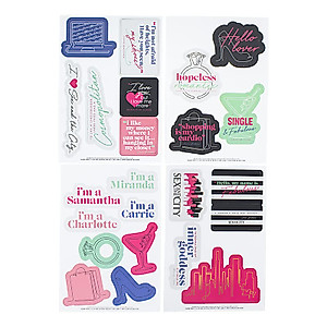 Sex and The City Fridge Magnets, 23 Cute Magnets Featuring The Popular Romantic Comedies TV Series, Licensed Sex and The City Merchandise with Quotes from Carrie, Samantha, Charlotte, and Miranda