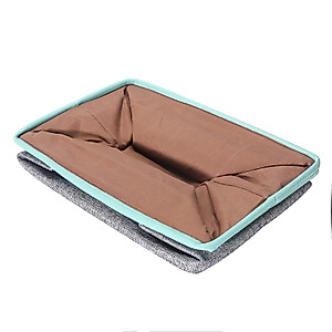 HOKEMP Large Foldable Storage Bins [3-Pack] -14.9 x 10.6 x 9 inch Storage Basket Collapsible Durable Organizer Bin with Carry Handles for Nursery, Home Closet, Toys, Towels, Laundry (Teal)