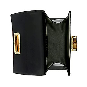 Pierre Cardin Black Leather Small Vintage Structured Satchel Bag for womens