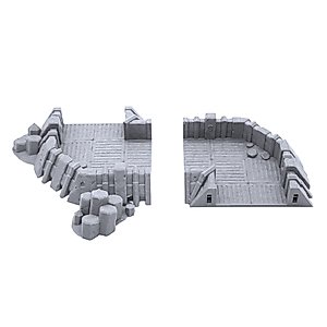 Planetary Outpost Trenches by Makers Anvil - Compatible with Dungeons and Dragons (DND), 28mm Miniature Wargaming, Tabletop RPGs, Wargame Scenery