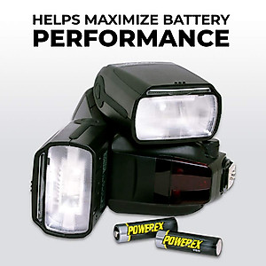 Powerex PRO High Capacity Rechargeable AA NiMH Batteries (1.2V, 2700mAh) - 8-Pack, (MH-8AAPRO-BH)