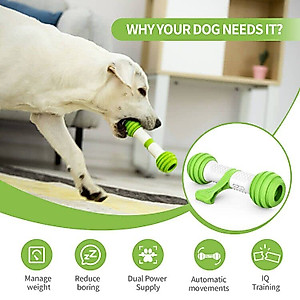 PETGEEK Training Dog Treat Dispenser & Automatic Interactive Dog Toy, Dog Toys Self Play for Entertainment Memory Training Toy, Interactive Dog Toys for Small Medium Large Dogs