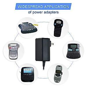 PK Power 9V 2A AC Adapter for DYMO LabelManager 100 160 350 LM-160 150 LM-500TS 220P 210D LM-150 155 LM-200 LM210D 1738976 Power Supply Cord with Internal Negative