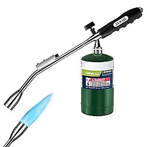 Grill Torch Charcoal Starter,BBQ Torch,30,000BTU,Grill Gun Propane Torch,Self Igniting with Flame Control Valve and Ergonomic Anti-slip Handle(Fuel Not Included)