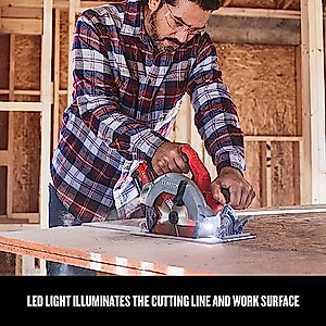 CRAFTSMAN V20 Cordless Circular Saw, 7-1/4 inch, Bare Tool Only (CMCS550B)