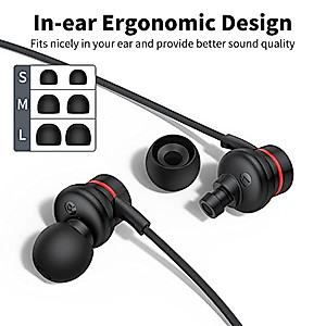 USB C Headphones,USB Type C Earphones Wired Earbuds Magnetic Noise Canceling in-Ear Headset with Microphone for iPad Pro Samsung Galaxy S23 S22 S21 S20 Ultra Note 10 20 Pixel 5 4a 3a XL Oneplus 9 8T
