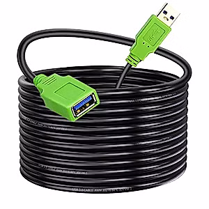 PPTVC USB 3.0 Extension Cable 20ft，USB 3.0 Extension Cable - A-Male to A-Female for Printer,Playstation, Xbox,USB Flash Drive,Card Reader, Hard Drive, Keyboard，Card Reader, Hard Drive,