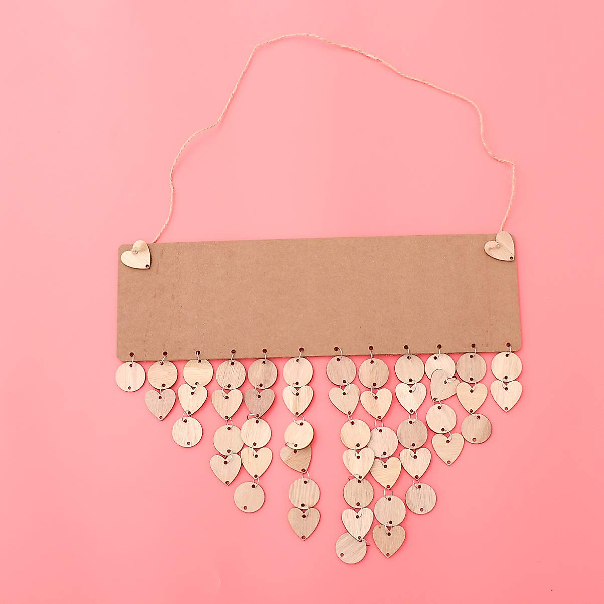 BESPORTBLE Wall Calendar SimpleCreative Nordic Style Hanging Wooden Calendar Pendant for Store Office Home Reminder Wall Calendar