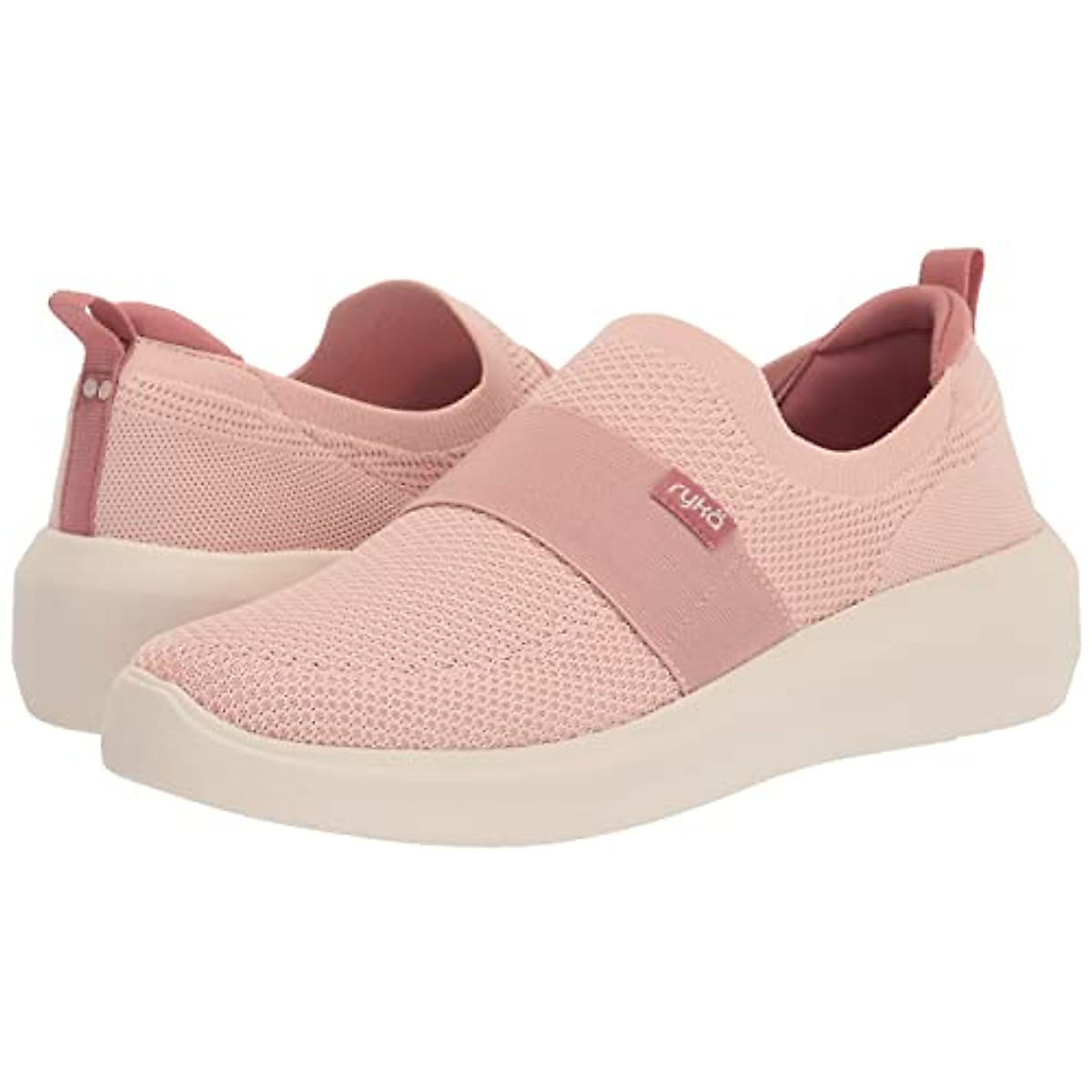 Ryka Women's Astrid Knit Slip On Sneaker Pink 10 W