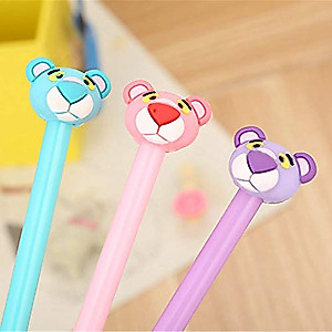 WIN-MARKET Fashion Cute Colorful Kawaii Lovely Colorful Animal Tiger Gel Ball Pens Office School Supply Stationery Pen(8PCS)