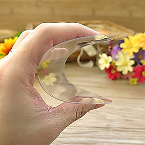 5PCS Flexible Transparent Plastic Cake Scraper Smoother for Bread Pastry Chef Bakery Cake Decorating Supplies