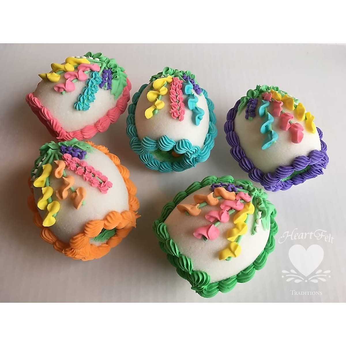 Retro-Style Panoramic Sugar Easter Egg, single; scene inside, perfect for Easter basket, centerpiece, or child gift