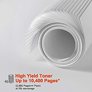 ejet TN660 TN-660 TN630 TN-630 Higher Yield Compatible TN660 Toner Cartridge Replacement for Brother TN-660 TN630 for HL-L2340DW HL-L2300D HL-L2380DW MFC-L2700DW L2740DW MFC-L2720DW Printer,4Black