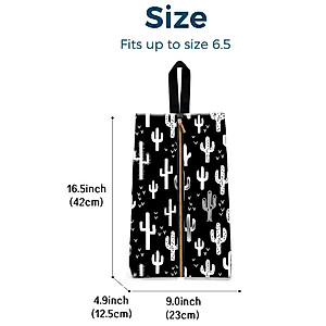 AKMASK Travel Shoe Bags for Travel Essentials, Cute Waterproof Nylon Travel Shoe Bags for Men & Women Shoe Storage Organizer with Rose Gold Zipper Closure, Portable Luggage Organizer Shoe Pouch with