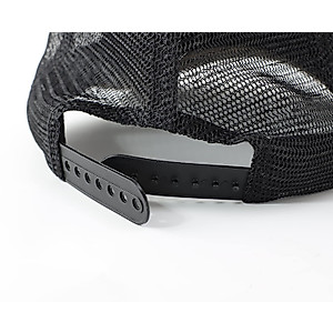 Home Prefer Men's Vintage Mesh Trucker Hat Outdoor Sport Summer Baseball Cap (Black New)