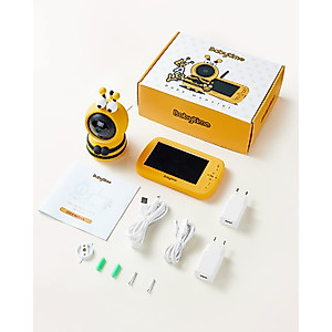 BabyTime Baby Monitor, 1080P Baby Camera Monitor No WiFi with 5" Display, Night Vision, Lullaby Player, Two Way Audio and VOX Mode, Temperature