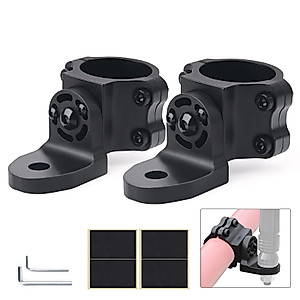 2X UTV ATV Mount Brackets Heavy-Duty CNC Cut Aluminum Construction for LED Whip Light Bar Led Pods 1.75" Roll Bar UTV.