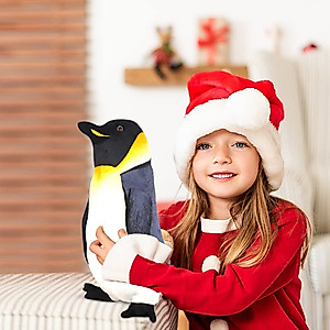 ikasus Lifelike Penguin Stuffed Animal Toy Cute Plush Peguin Doll Soft Plush Doll Hugging Plush Pillow Lovely Comfort Sleeping Cushion Kawaii Plushies Penguin Home Decor Gifts for Adults Kids