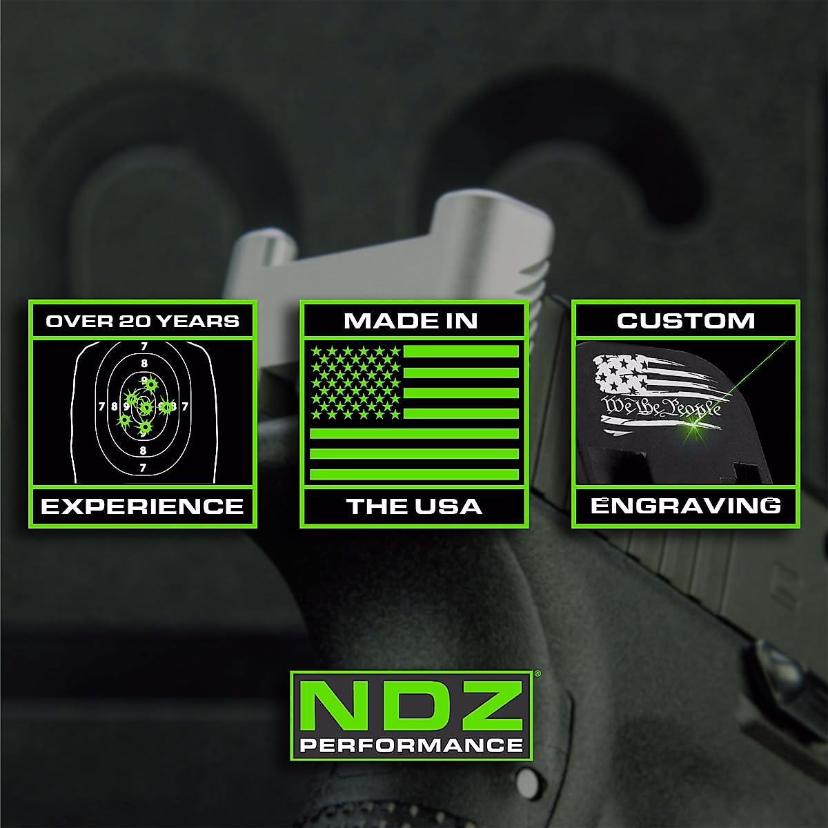 NDZ Performance Steel Blade Replacement for Berkling Utility Knife, Custom Razor Blade, Double Sided Laser Engraved Designs, Rainbow - TriWeave, 1 Pack