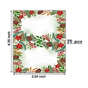 Christmas Table Place Cards - Holiday Party Food Tent Cards - Editable Table Name Card for All Occasions - Christmas/New Year Themed Baby Shower, Bridal Shower Decorations(04)