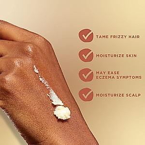 Ashanti Naturals Scented Whipped Shea Butter for Skin | African Body Butter for Women w/Coconut, Almond Oil (Juicy Peach Souffle, 8 oz)