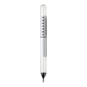 SP Bel-Art, H-B DURAC 0.700/2.000 Specific Gravity and 70/10 Degree and 0/70 Degree Baume Dual Scale Hydrometer for Heavy and Light Liquids (B61806-0000)