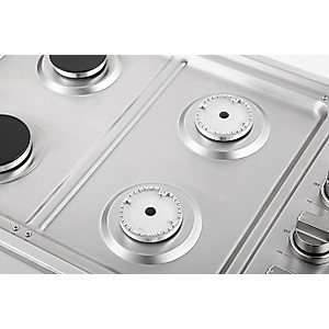 Empava 30" Built-in Gas Stove Cooktop with 4 Sealed Burners LPG Convertible in Stainless Steel, 30 Inch