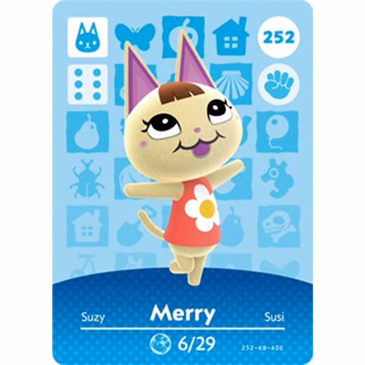 Merry - Nintendo Animal Crossing Happy Home Designer Amiibo Card - 252