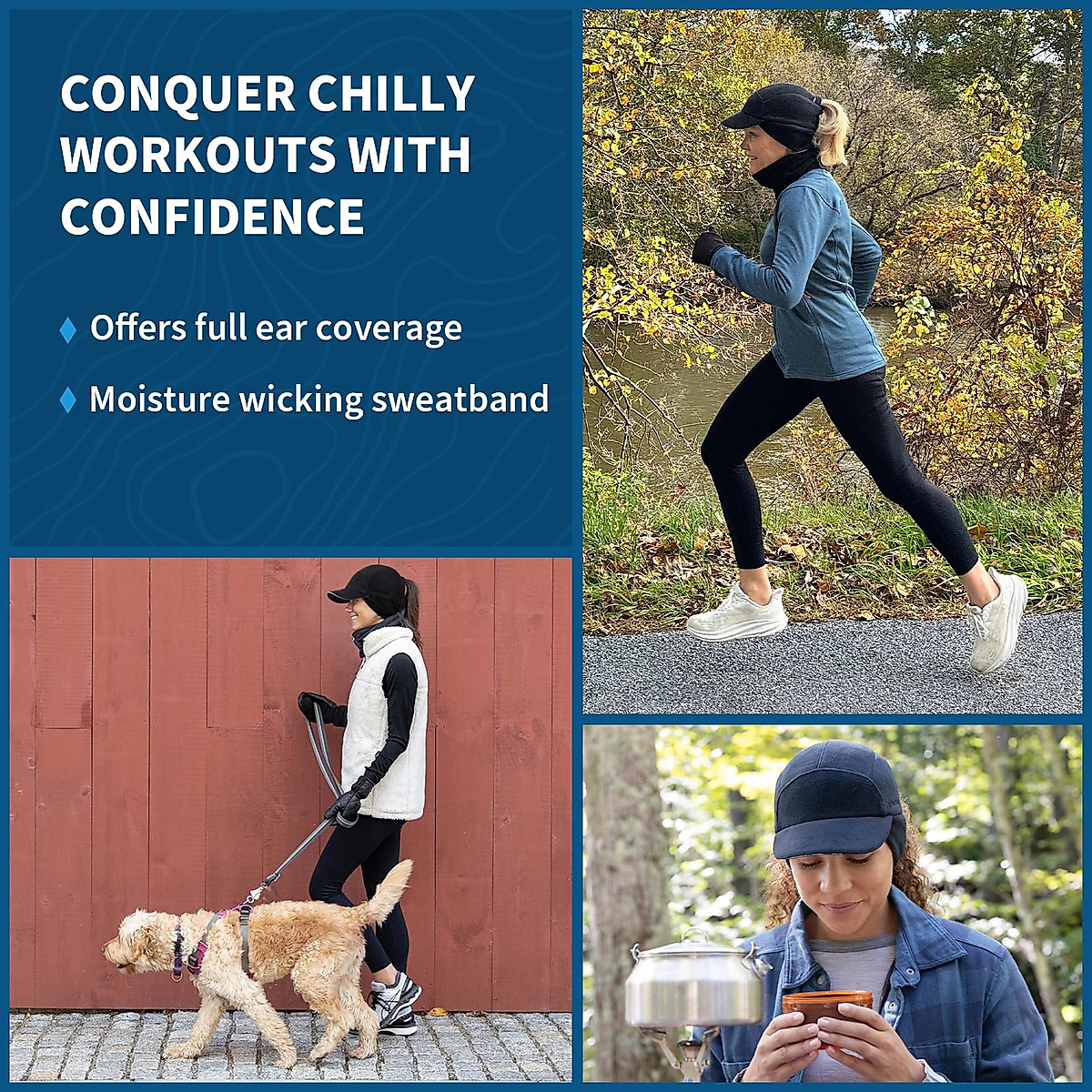 TrailHeads Women's Trailblazer Adventure Ponytail Cap, Black, One Size