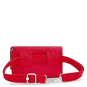 Kipling womens Lynne Crossbody Bag, Red Rouge, 8 L x 4.75 H x1 D US