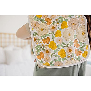 Copper Pearl Baby Burp Cloth Large 21''x10'' Size Premium Absorbent Triple Layer 3-Pack Gift Set Lemon