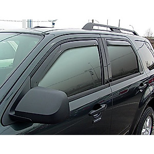 Westin Wade 72-37403 in-Channel Wind Deflectors, Smoke Tint, (4-Piece Set)