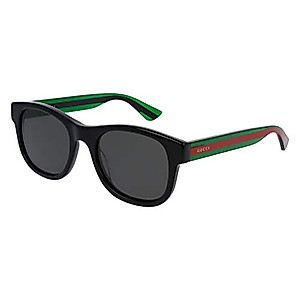 Gucci Fashion Sunglasses, One Size, Black / Grey / Green