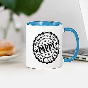 CafePress Pappy The Man The Myth The Legend Mugs Ceramic Coffee Mug, Tea Cup 11 oz