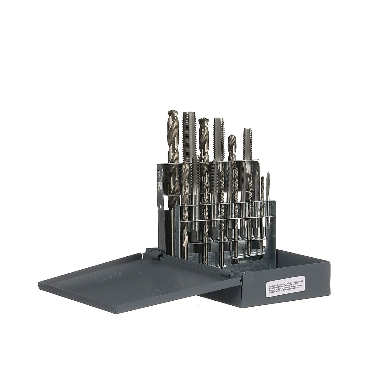 HHIP 1011-0018 18 Piece High Speed Steel Tap and Drill Combo Set