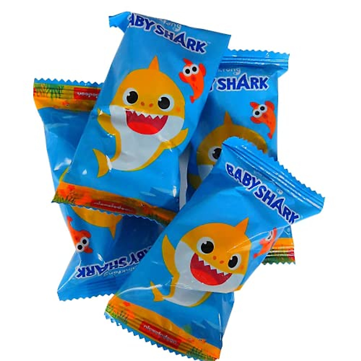 Imaginings 3 Baby Shark Lollipop Rings, Individually Wrapped Birthday Party Favors, Character Shaped Assorted Fruit Flavored Lollipops, Candy Goody Bag Fillers, 18 Rings