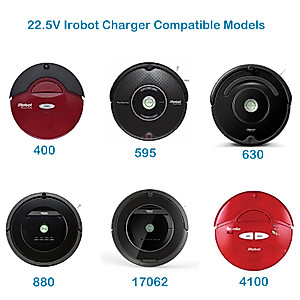 Roomba Charger 22.5V 1.25A AC Adapter for Irobot Roomba 550, 595, 400, 500, 600, 700, 800,880 Series; 770 650 Pet 560 780 630 530 760 700 500 620 4210 540 and More[9.8FT Power Cord]