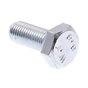 Prime-Line 9111385 Hex Head Cap Screws, Class 8.8 Metric, M10-1.25 X 25MM, Zinc Plated (10 Pack)