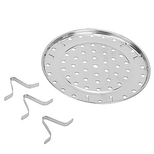 10in Steamer Rack, Stainless Steel Canning Rack Cooking Food Vegetable Steaming Tray Steam Basket for Pressure Cooker Stainless Pots Wok