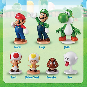 Epoch Games Super Mario Blow Up! Shaky Tower Balancing Game - Tabletop Skill and Action Game with Collectible Super Mario Action Figures (Pack of 1)