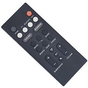 Replacement Remote Control YAS-109 YAS-209 fit for Yamaha SoundBar YAS109BL YAS209BL ATS1090 ATS2090