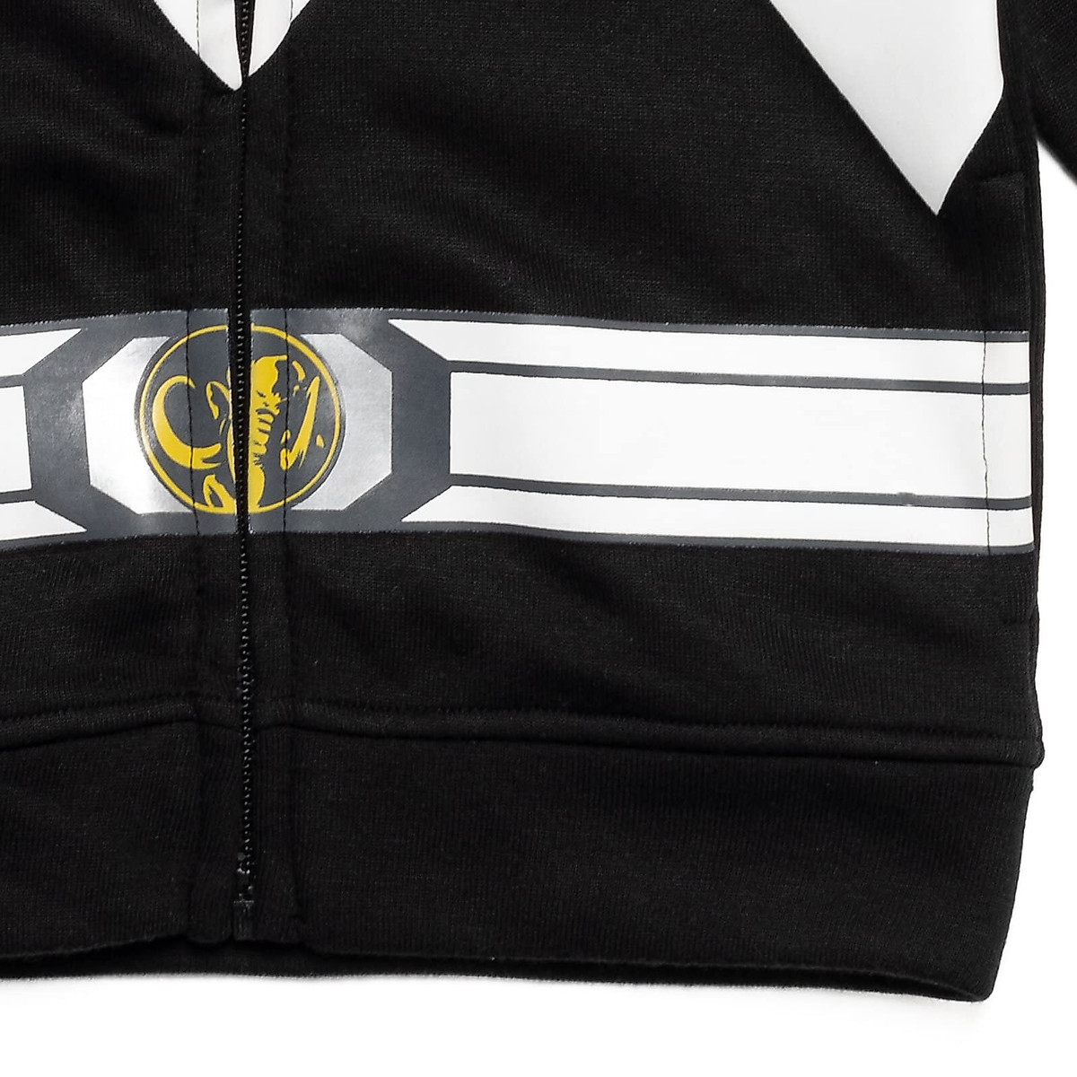 Power Rangers Black Ranger Toddler Boys Fleece Zip Up Hoodie 5T