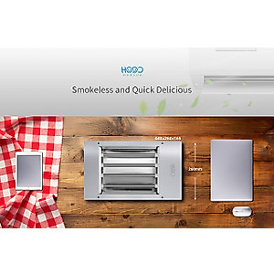 Indoor Barbecue Electric Grill, Indoor Smokeless Grill indoor Yakitori grill hibachi Grill Commercial and Family use Griddle Korean BBQ Grill, Suit for Cafe Restaurant Party Buffet 120V,1800W