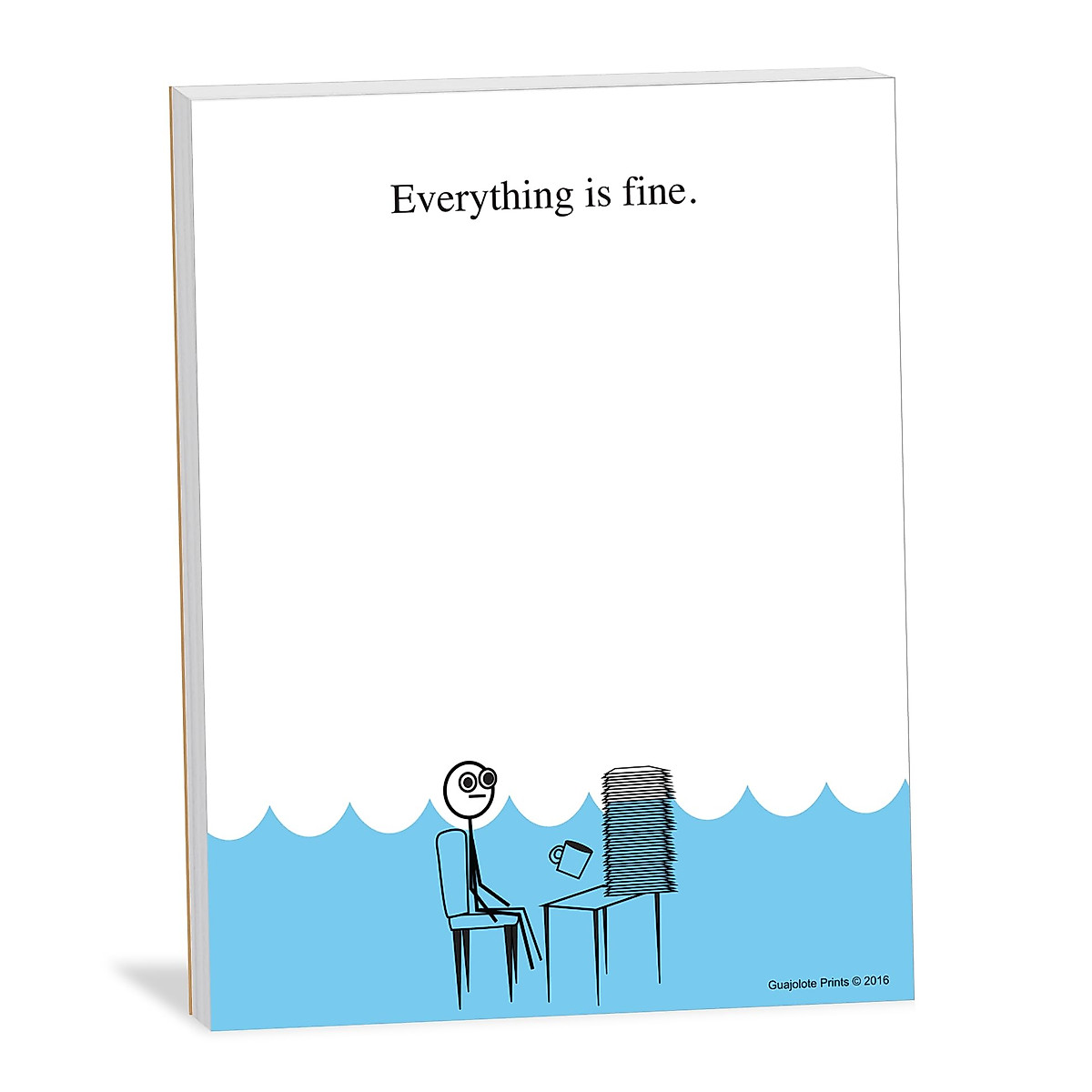 Guajolote Prints Funny Novelty Memo Pads Bundle (4 Items) Everything is Fine, This is my life Now, I have no idea what I'm doing, and I'm not even trying anymore