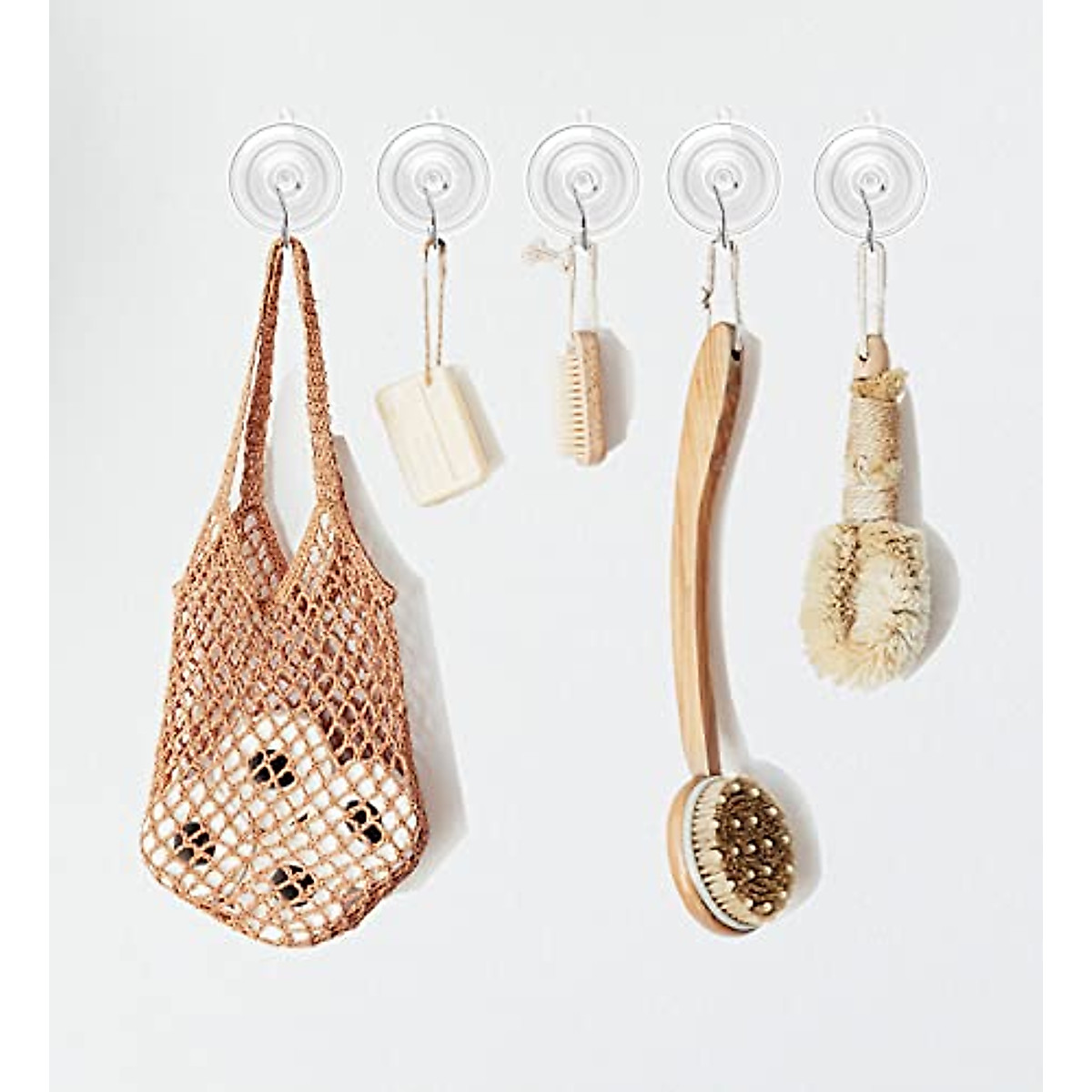 ETwinCoo 24 Pack All-Purpose Suction Cups Hooks Combo Set of Strongest Window Suction Cups with Hooks (4 Large, 10 Medium, 10 Small)