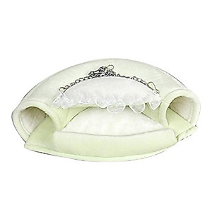 shlutesoy Pet Hammock,Swing Cage Accessories Hamster Hammock Hanging Bed for Sugar Glider Guinea Pig Pink L