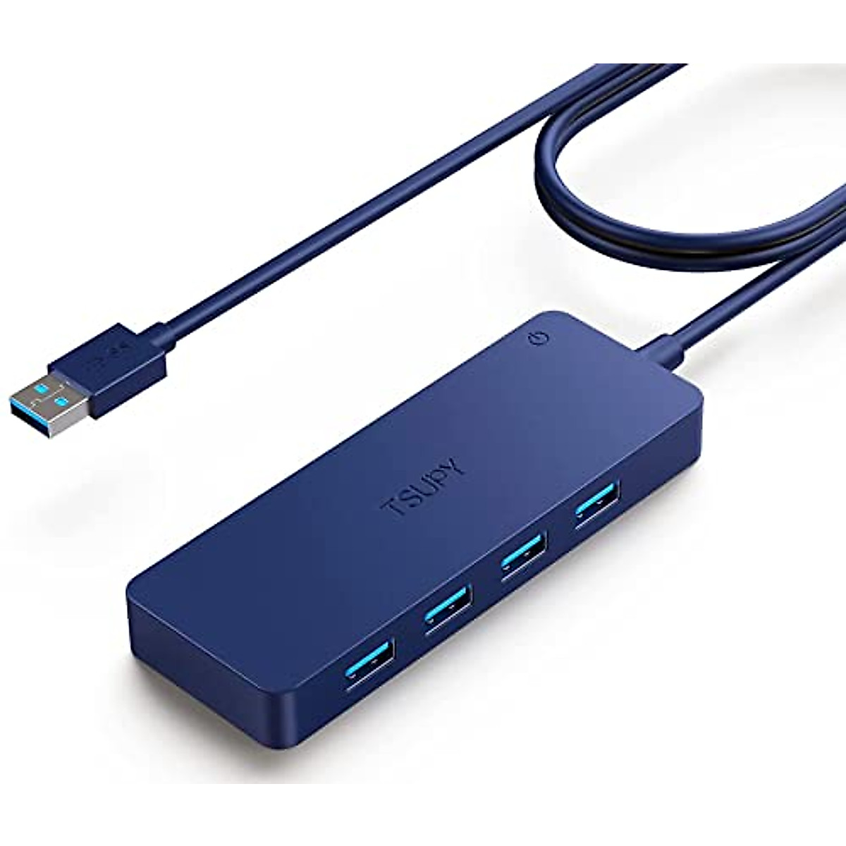 USB 3.0 HUB 7 USB Port,TSUPY USB HUB with 3.3FT Extended Cable 5Gbps USB 3.0 Data HUB 8 in 1 USB Splitter Powered Charging HUB Multiport USB Extension for Mac Pro/Mini, XPS, Surface Pro,PS5,Laptop