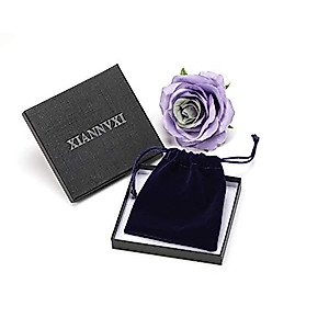 XIANNVXI Black Obsidian Necklace Mothers Day Gifts Healing Crystal Stone Necklaces Heart Pendant Necklace Natural Spiritual witchcraft Reiki Quartz jewelry for Women Girlfriend Wife